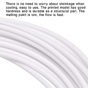 MECCANIXITY Filament Refills PLA Filaments 1.75mm, 5M/16.4ft for 3D Printing Pen, White and Black