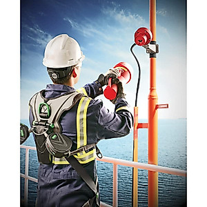 MSA 454731 V-Gard Full-Brim Hard Hat with Staz-on Pinlock Suspension | Polyethylene Shell, Superior Impact Protection, Self Adjusting Crown Straps - Standard Size in Gray