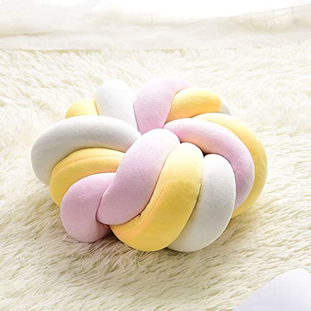 Youjiayi Knot Pillow 14X14 Velvet Christmas Decorative Throw Pillows Knotted Pillows for Couch Chair Cushion Sofa Garden Lumbar Car Throw Pillows