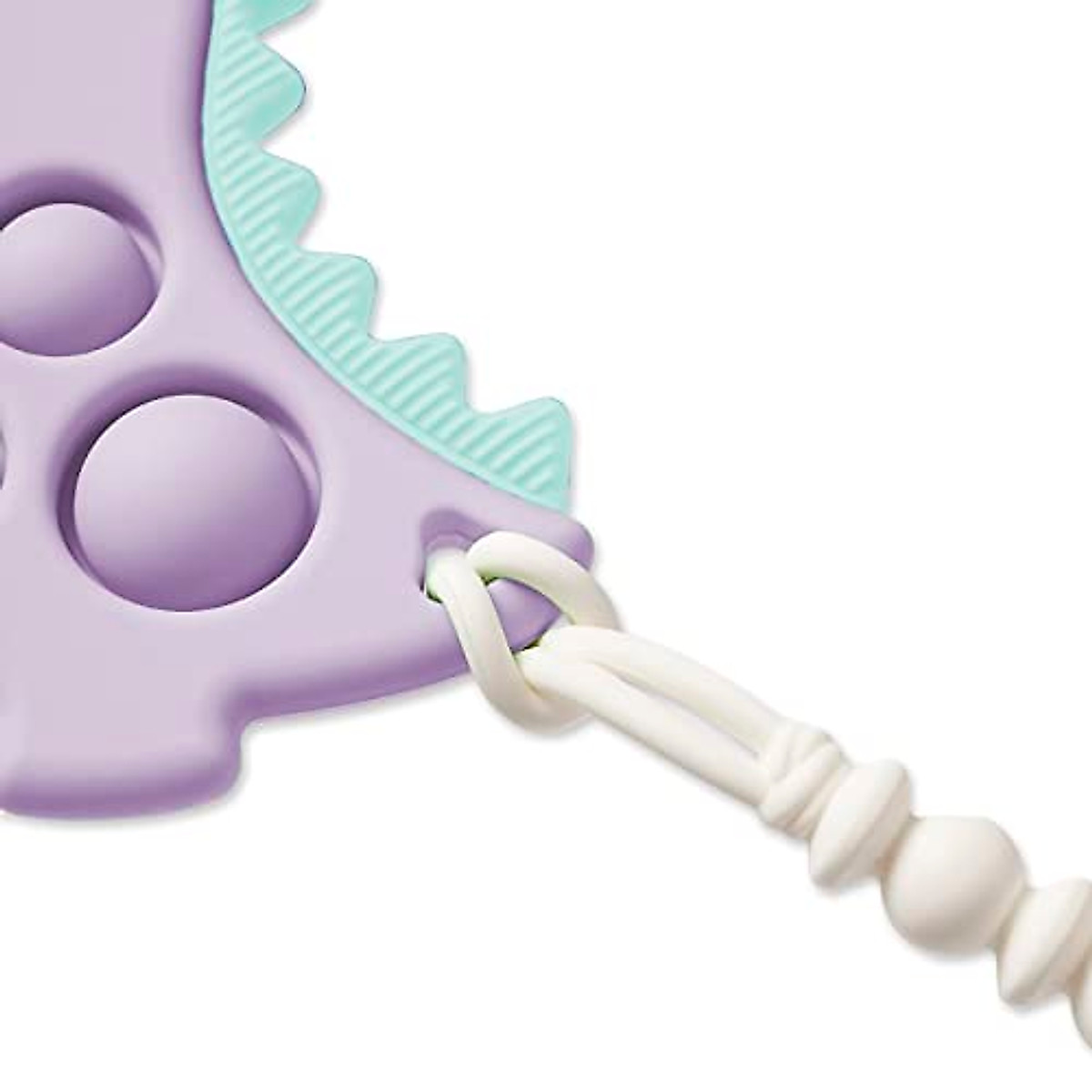 Itzy Ritzy Sensory Popper Toy for Babies - Itzy Pop Toy Features Raised Textures to Soothe Sore Gums, Relieve Stress & Improve Motor Skills - Baby & Toddler Fidget Toy for 3 Mo. & Up (Purple Dinosaur)
