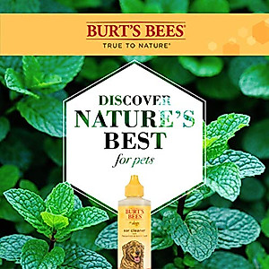 Burt's Bees for Pets Natural Ear Cleaner with Peppermint and Witch Hazel | Effective & Gentle Dog Ear Cleaning Solution for All Dogs And Puppies | Made in USA, 4 Oz