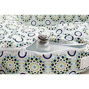 My Brest Friend Inflatable Travel Nursing Pillow For Breastfeeding, Bottlefeeding & Posture Support with Slipcover, Sparkles