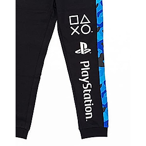 PlayStation Lounge Pants Boys Black Game Console Pajamas Trouser Joggers Pjs 13-14 Years