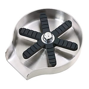 Hanbuluo Heavy Duty Glass Cleaner for Sink, Large Diameter Cup Rinser for Sink,Stainless Steel Sink Cup Washer,Baby Bottle Washer,Automatic Cleaner Sink Attachment