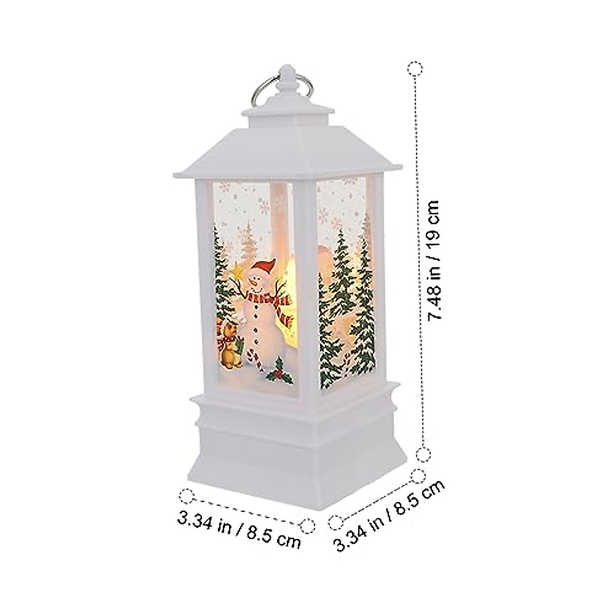 IMIKEYA 1PC Portable Lantern Christmas Decor Music Decor Christmas Snow Globe Glitter Lanterns Nativity Snow Globe Christmas Music Snow Globe Portable Christmas Lights Desk lamp LED