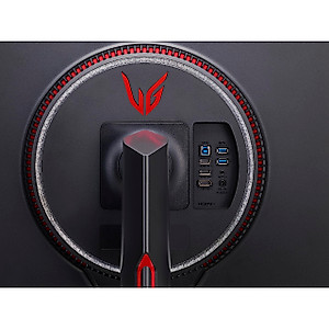 LG 27GP95R-B 27” Ultragear UHD (3840 x 2160) Nano IPS Gaming Monitor w/1ms Response Time & 144Hz Refresh Rate, NVIDIA G-SYNC Compatible & AMD FreeSync Pro, Adjustable Tilt, Height, Swivel & Pivot