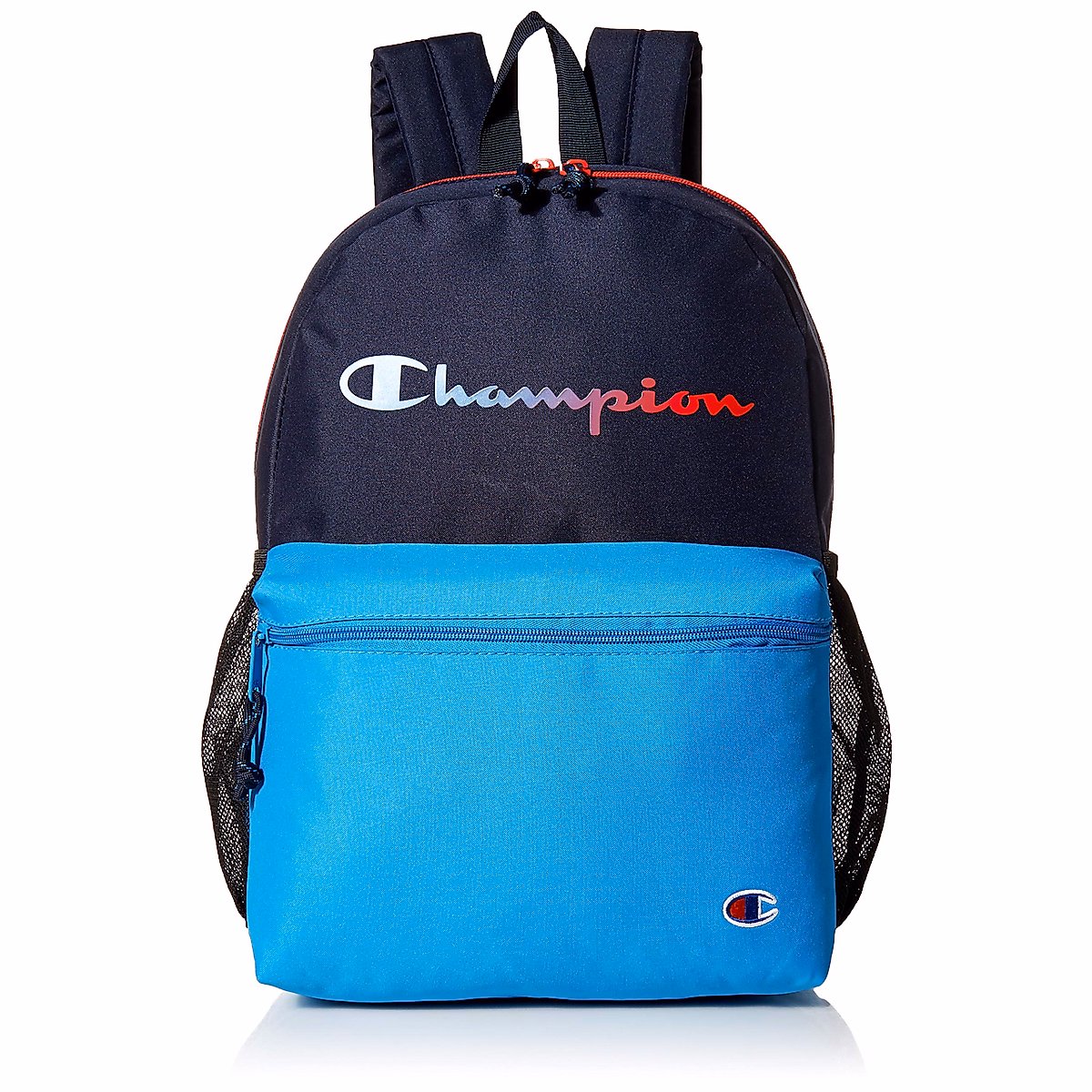 Champion unisex child Backpack, Navy/Turquoise, Youth Size US