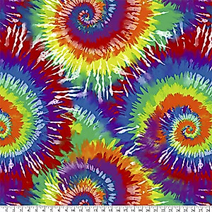 Tie Dye Anti-Pill Premium No-Sew Throw Fleece Fabric Kit (50x60)
