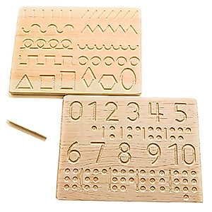 Montessori Pre Writing | Numbers | Print | Cursive | Alphabet Tracing Board with Wooden Pen