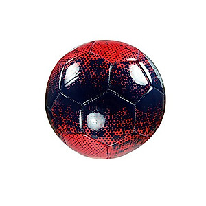 Icon Sports Officially Licensed U.S. Soccer, Size 5 Regulation Soccer Ball, Non-Toxic Patterned PVC, Solar Flare Red for Adults & Kids