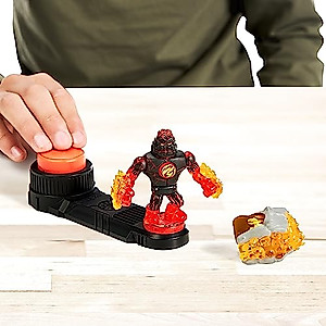 Akedo Legends of Powerstorm | Battle Giant Volcrag | Mini Battling Action Figure with Double Strike Armor | Ready, Fight, Split Strike.