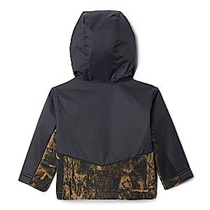 Columbia Baby Steens Mt Overlay Hoodie, Timberwolf Print/Black, 6/12