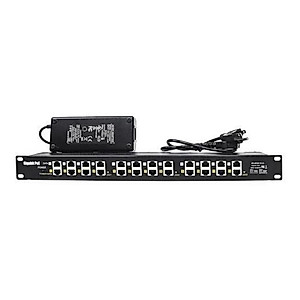 PoE Texas - PoE Injector - 12 Port Gigabit Passive Midspan Injector with 24V 120 Watt UL Power Supply - Power Over Ethernet for Ubiquiti and Mikrotik WAP, IP Camera and 24 Volt Passive PoE Devices