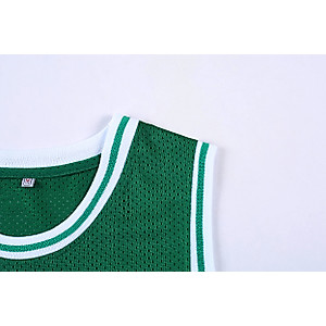 MESOSPERO #14 The Fresh Prince of Bel Air #25 Carlton Banks Basketball Jersey,90s Hip Hop Clothes for Party Men (14 Green, Small)