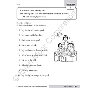 Language Fundamentals, Grade 1