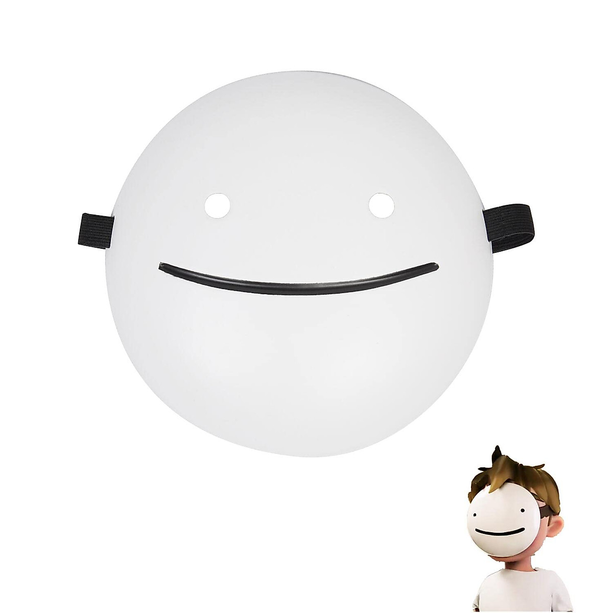 RRANYF Dream Mask, Halloween White Mask, The Dream - Mask Music Song Video same,Singers Mask, Party, Dance, Cosplay Props…