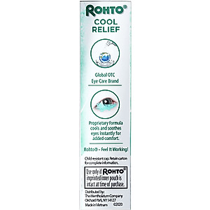 Rohto Cool Redness Relief Eye Drops 0.4 Fl Oz