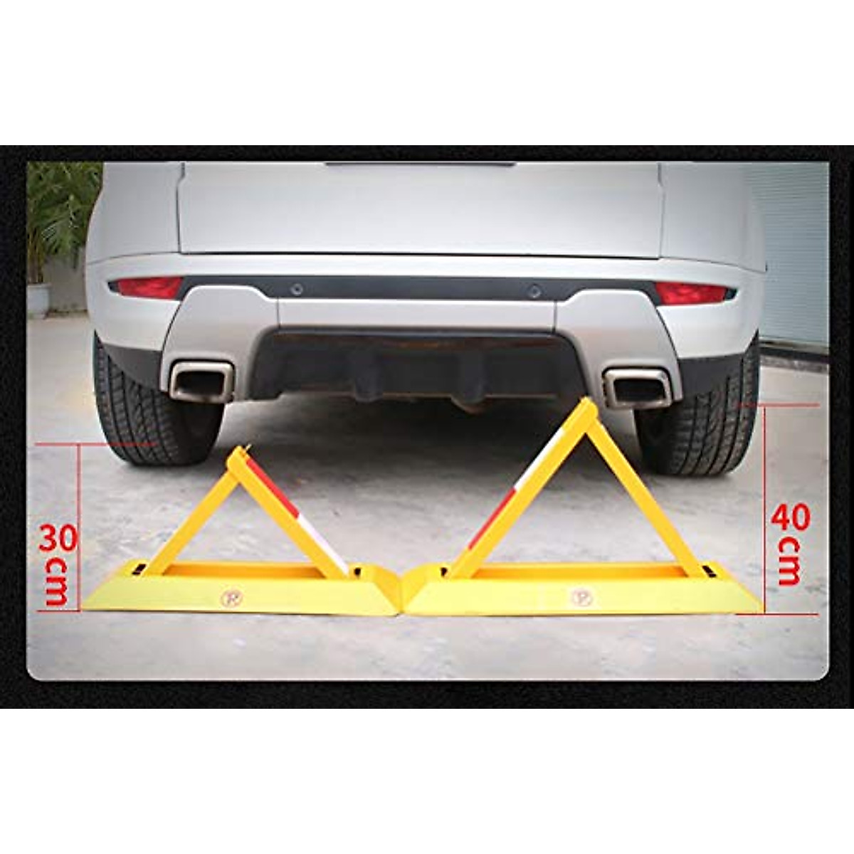 CAIMIAO Security Posts for Driveways,Car Park Driveway Guard Saver,Easy Installation Car Parking Lock,Protect Your Parking Space
