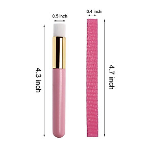 Penta Angel Lash Shampoo Brushes 2Pcs White Pink Eyelash Extension Nose Pore Blackhead Facial Deep Cleaning Washing Brush Tools for Women Girls