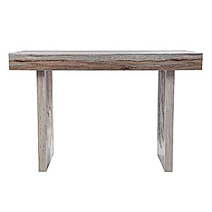 SEI Furniture Chadkirk Writing Desk, Brown Faux Marble