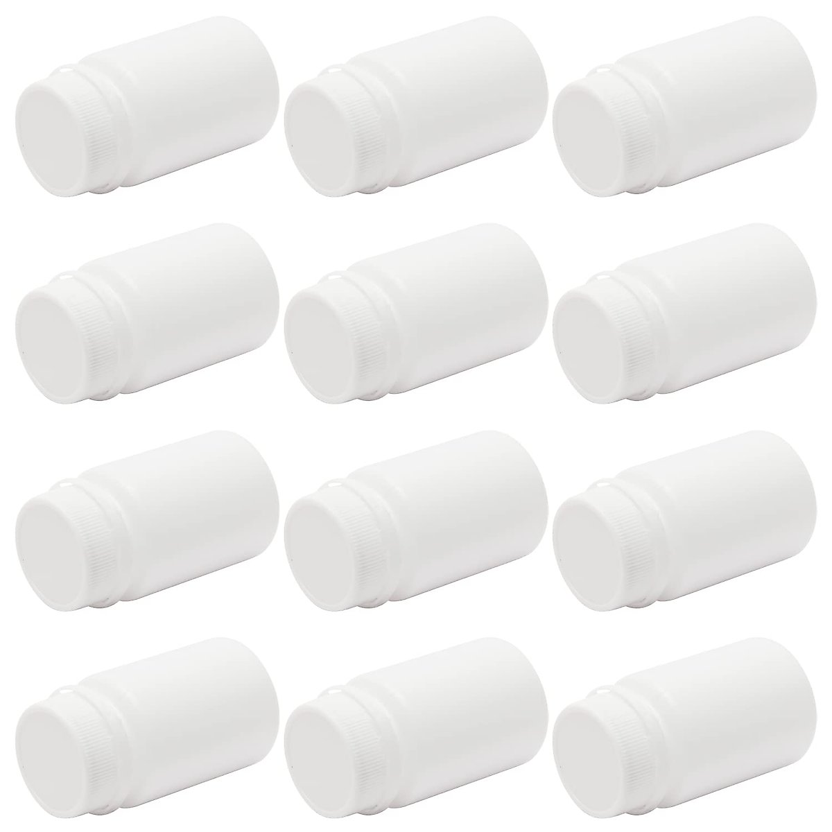 Aicosineg 20Pcs 2.12oz Lab Dropping Bottles PE Plastic Bottles Lab Eye Dropper Bottles Squeezable Eye Liquid Drop Bottle Small Mouth Drop Bottles Sample Seal Storage Bottles with Cap for Travel White