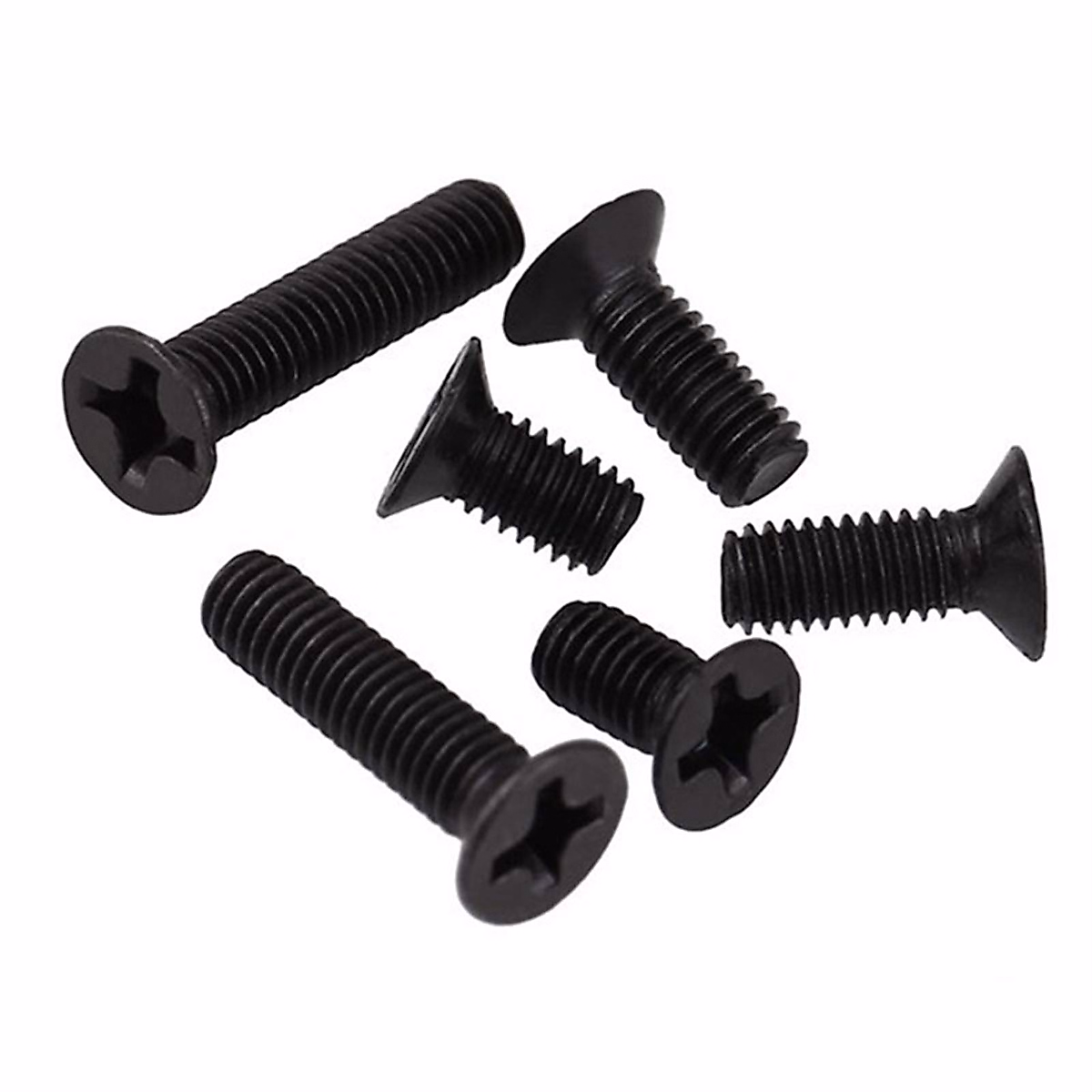 SUNQQA 20/50/100Pcs Laptop Repair Fastener Screws Flat Head Screw Phillips Screws Computer Screws M1 M1.2 M1.4 M1.6 M2 M2.5 M3 M4 (Length : 16mm 50Pcs, Size : M2.5)