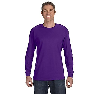 Gildan 5.3 oz. Heavy Cotton Long-Sleeve T-Shirt - Purple - XL