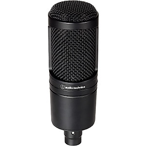 Audio-Technica AT2020 Cardioid Condenser Studio XLR Microphone, Black, Ideal for Project/Home Studio Applications & Focusrite Scarlett Solo (3rd Gen) USB Audio Interface with Pro Tools | First