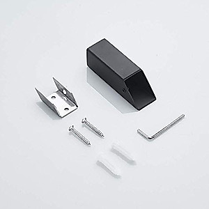 YJ YANJUN Black Towel Hook Set of 6 -Stainless Steel Rope Hooks