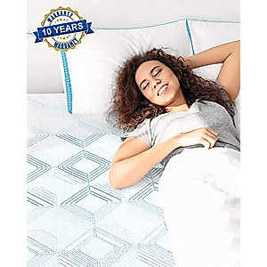 BedStory 2 Inch King Size Memory Foam Mattress Topper, Ventilated Bed Topper with Removable Cover, Soft Foam Mattress Topper, CertiPUR-US Certified