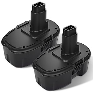 Forrat DC9098 DC9099 Upgraded 3.6Ah Replacement for Dewalt 18V Battery XRP DE9098 DE9503 DW9095 DW9096 DW9098 DW9099 18 Volt Cordless Power Tools 2 Packs (Black)