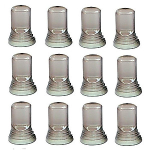 12 Liquor Bottle Universal Pour Spout Dust Cap Cover (Clear)