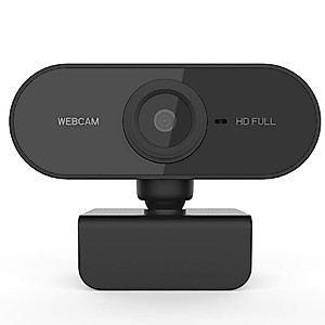 Outrip 1080p HD Webcam, Noise Reduction Microphone Stream Webcam,HD USB Webcam for PC Desktop Laptop,Used for Video Calling, Conference, Recording, Gaming, Studying with Rotatable Clip