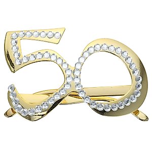 Abaodam 1 Pair Party Props Birthday Party Eyeglasses Rhinestone Eyewear Number Glasses Prop Birthday Decoration Number Birthday Eyeglass Birthday Glasses Beautiful Birthday Eyeglass