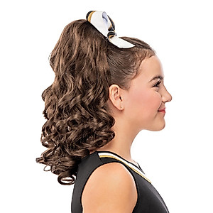 Girly Curls Curly Cheerleader 16" Hairpiece for Cheer and Dance (Cutie)
