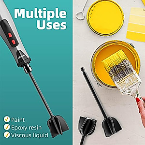 ISTOYO Resin Mixer Paddles, Epoxy Mixer Attachment for Powerful Mixing, Reusable Paint Mixer, Paint Stirrer Drill Attachment for Resin, Silicone Mixing (Included 4 Pcs)