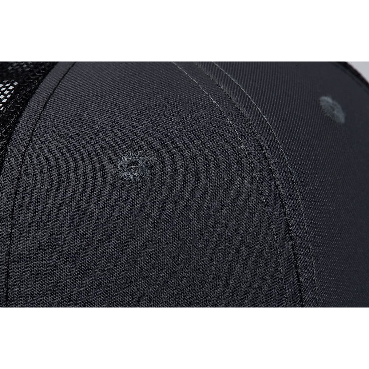 112 Trucker Cap Custom Personalized Embroider Logo/Text Dad Baseball Hats for Men & Women Strap Closure for Grandpa Gifts Daryk-Grey-Black