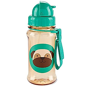 Skip Hop Toddler Sippy Cup with Straw, Zoo Straw Bottle, Pug