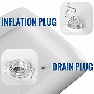 Kurala Inflatable Serving Bar Salad Ice Tray Food Drink Containers 4 PACK, Inflatable Party Cooler Blow Up Food Chiller, Inflatable Ice Bar