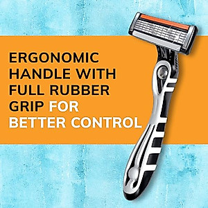 BIC Flex 5 Disposable Razors for Men, Long-Lasting 5-Blade Razors For a Smooth and Comfortable Face Razor Shave, Shaving Razors, 6 Count (Pack of 1)