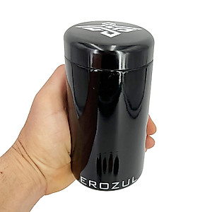 Erozul 500 ml (1 oz) Screw Top Airtight Wide Mouth Ultraviolet Glass Jar with High UV Protection