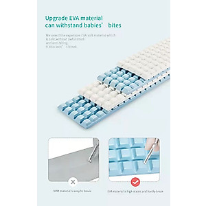 MeiGaoXin Baby Proofing Rubber Foam Corner & Edge Protectors Guards Fireplace Furniture Safety Bumper for Child Proof, 3.3ft（40inch） x 2pcs,Blue