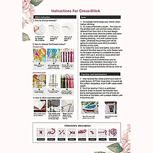 Halloween Cross Stitch Kits for Adults - Horror Stamped Cross Stitch Kits for Beginner, 11CT Prestamped Easy Pattern Needlepoint Kits Crafts for Decor 11.8x15.7inch