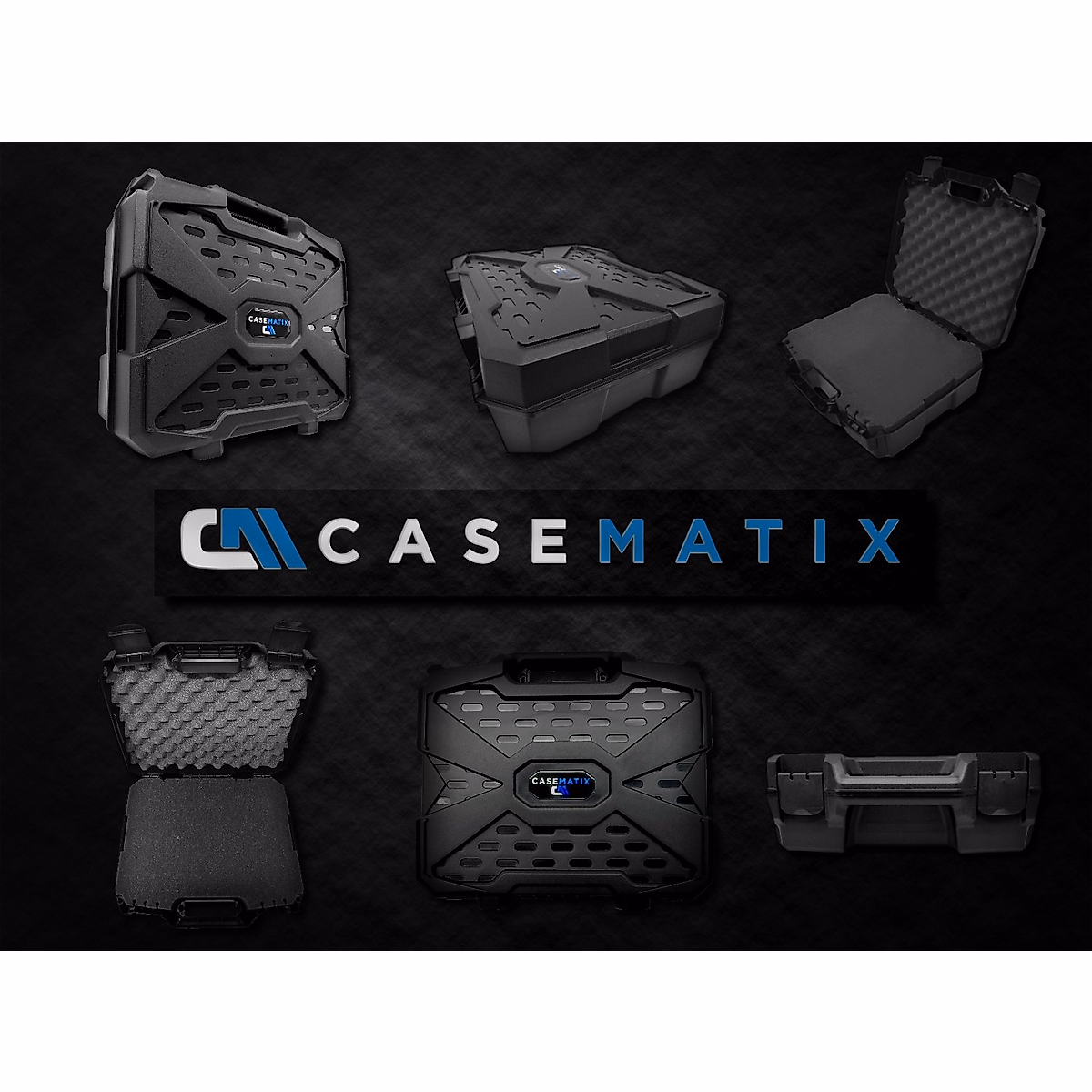 CASEMATIX Hard Shell Travel Case Compatible with Akai FIRE, MPK mini Play, MPC ONE, APC Key 25, MPD226, MPD218, APC Mini, MPK Mini mk3, MPC Studio, Element, MidiMix Tom Cat & Rhythm Wolf, Case Only