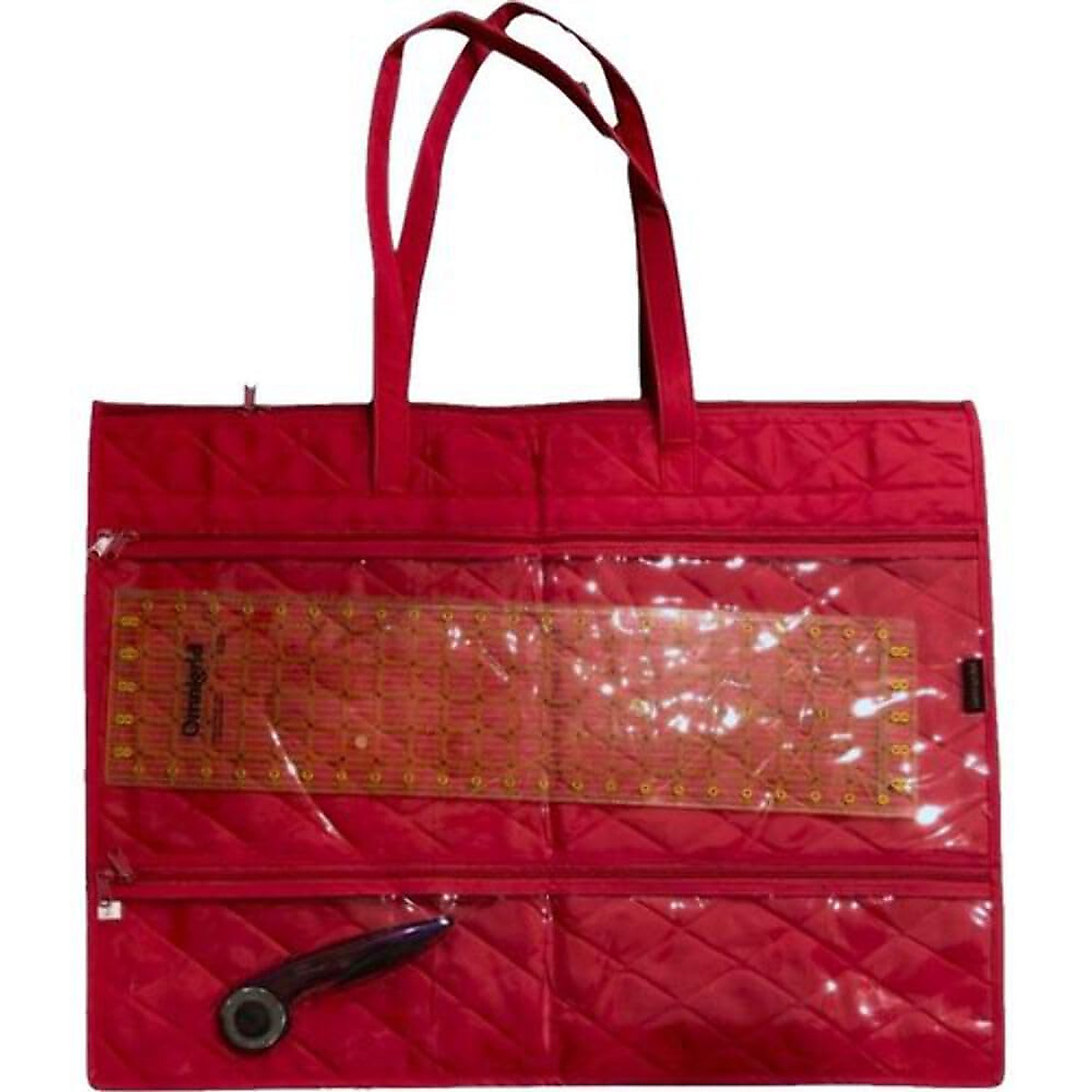 Yazzii Cutting Mat Carry Bag - 18" x 24" Portable Quilting Project Tote Bag Royal Blue