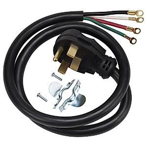 General Electric WX9X35 4-wire Range Cord, 4-foot