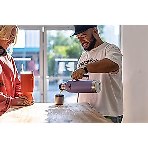 Stanley Classic Vacuum Insulated Wide Mouth Bottle - Lavender - BPA-Free 18/8 Stainless Steel Thermos for Cold & Hot Beverages - 1.5 QT, 10-11347-009