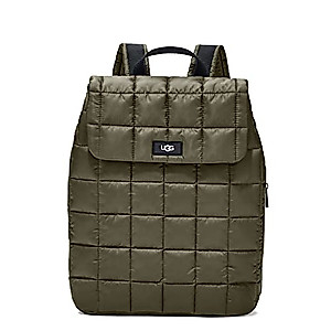 UGG Women's Adaya Backpack Puff Backpack, Olive Night, One Size