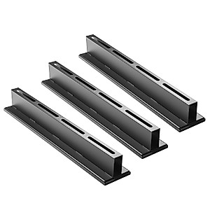 TOPTGO Overhead Garage Storage Rack,Garage Ceiling Storage Racks for Utility Bins,Overhead Tote Storage Rail System,Heavy Duty Ceiling Rack Storage Rails System Supports Most Bins(3 Pack for 2 Bins)