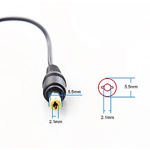ICV 5V 1A Power Source Adapter, 5.5 x 2.1 mm DC Plug Power Supply Wall Charger for Security Camera DAC RCA Led Light Strips CCTV IP Camera Alarm System Receiver – Designed for Safety